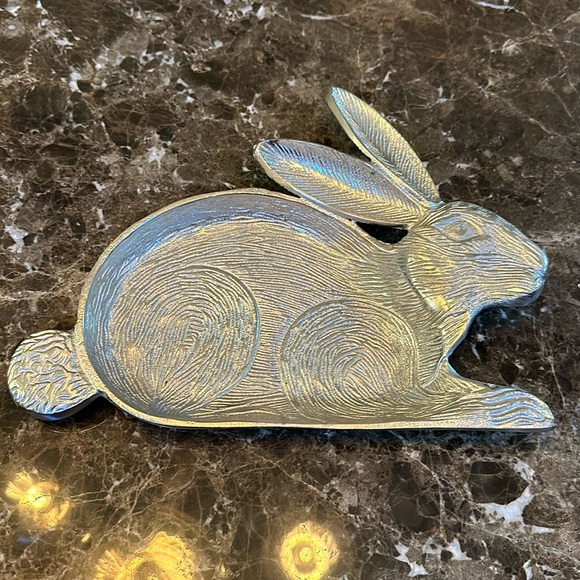 Holiday | Metal Easter Bunny Candy Dish | Poshmark